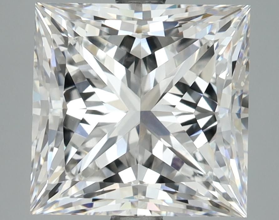5.04 Carat Princess Shaped Ideal Cut VVS2 IGI Certified Lab Grown Diam ...